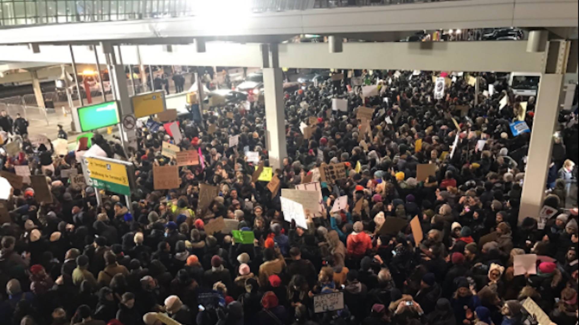 Protests Erupt at U.S. Airports As Trump Order Targeting Refugees ...