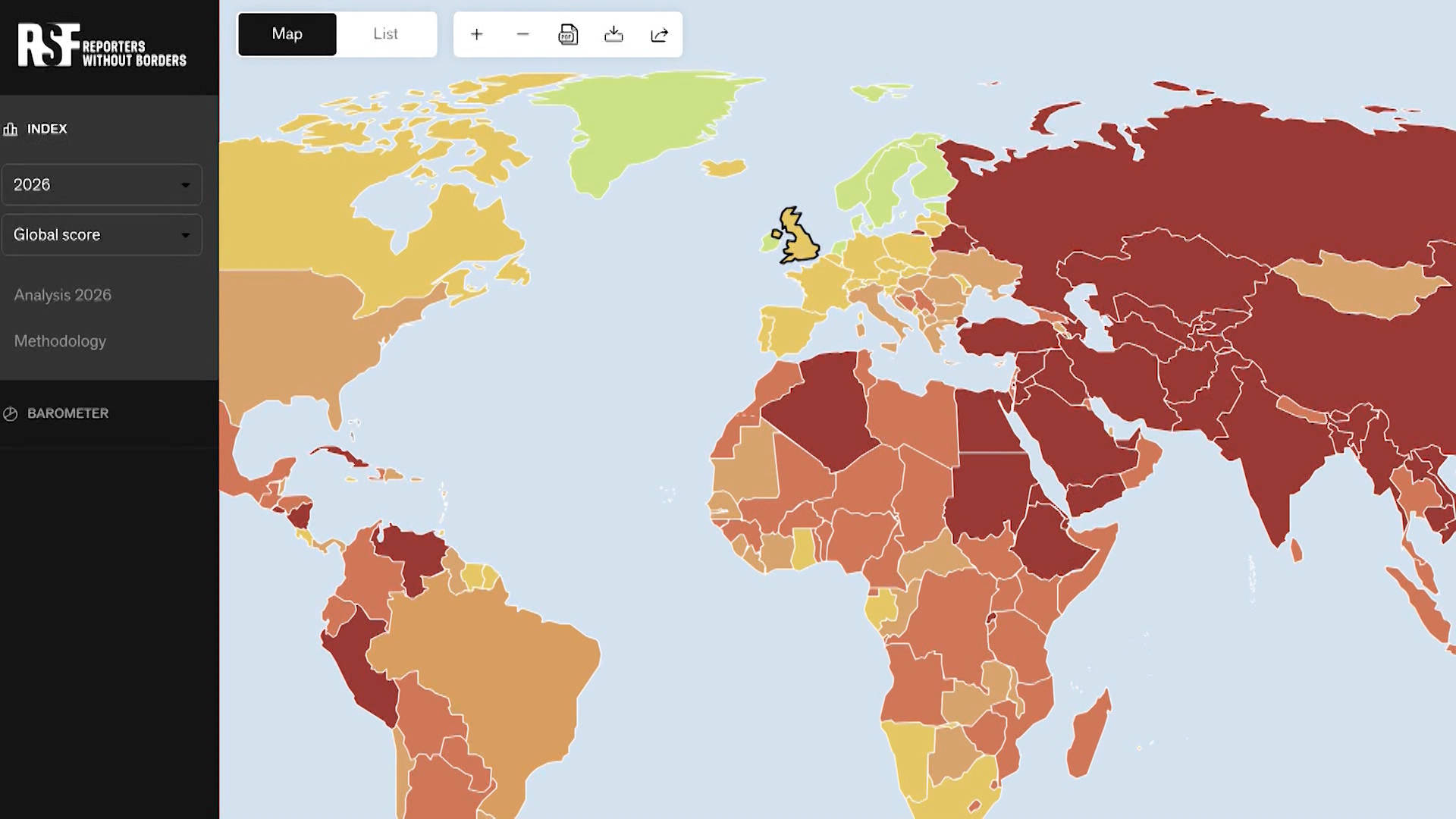 Reporters Without Borders: Press Freedom Falls to Its Lowest Level in ...