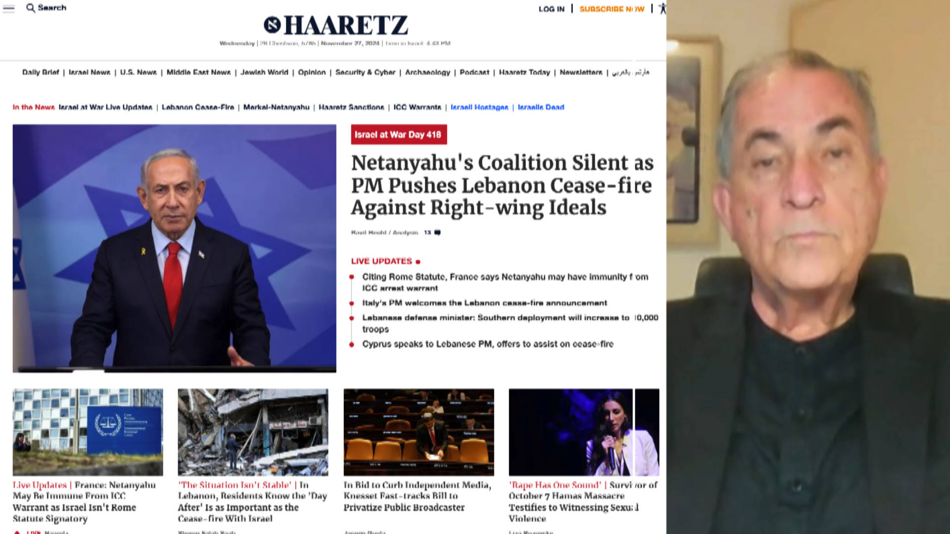 “Israel Wants Wars”: Gideon Levy on Lebanon Ceasefire, Gaza & Gov’t ...