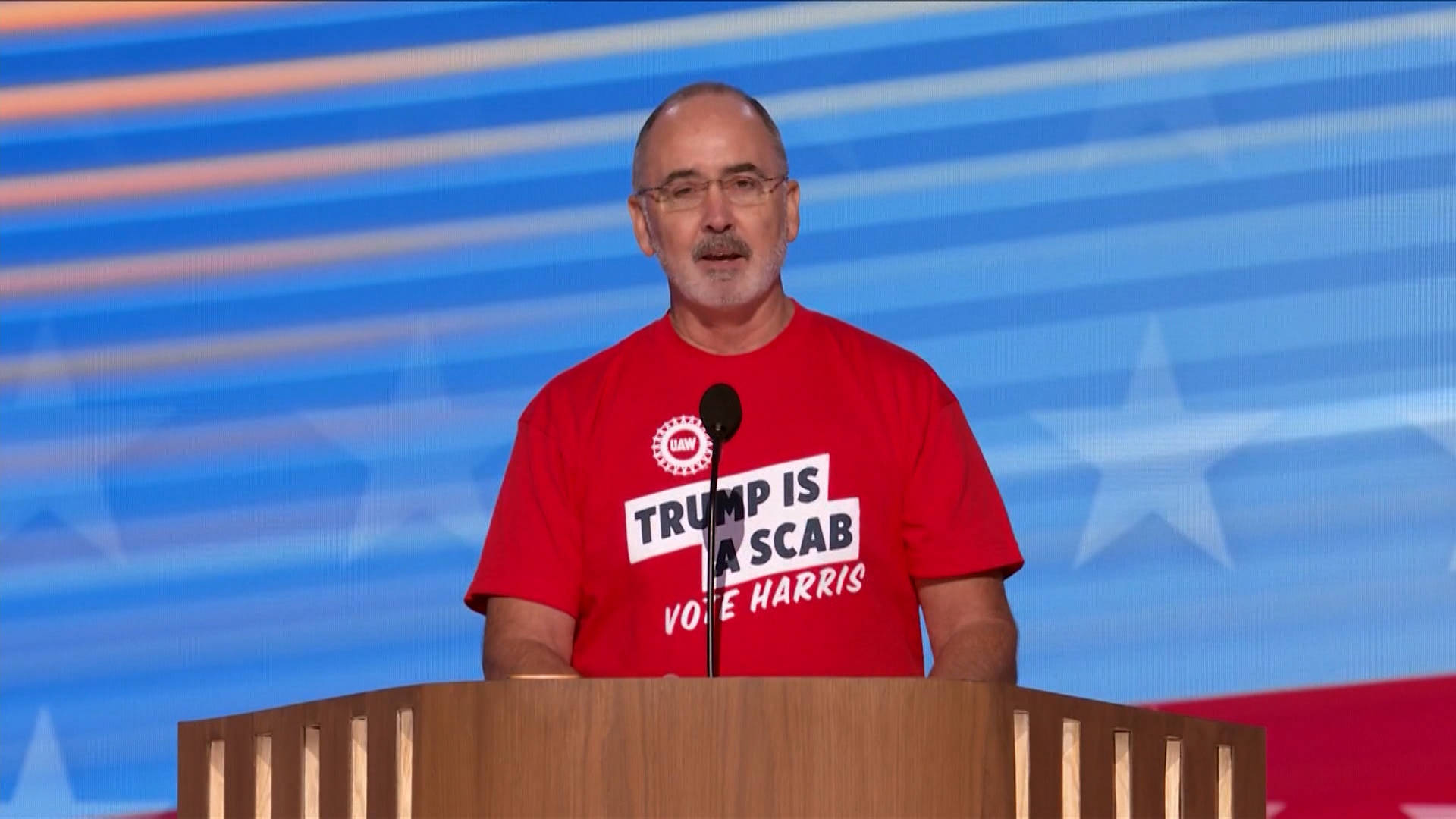 “Donald Trump Is a Scab”: UAW President Shawn Fain Hails Kamala Harris ...