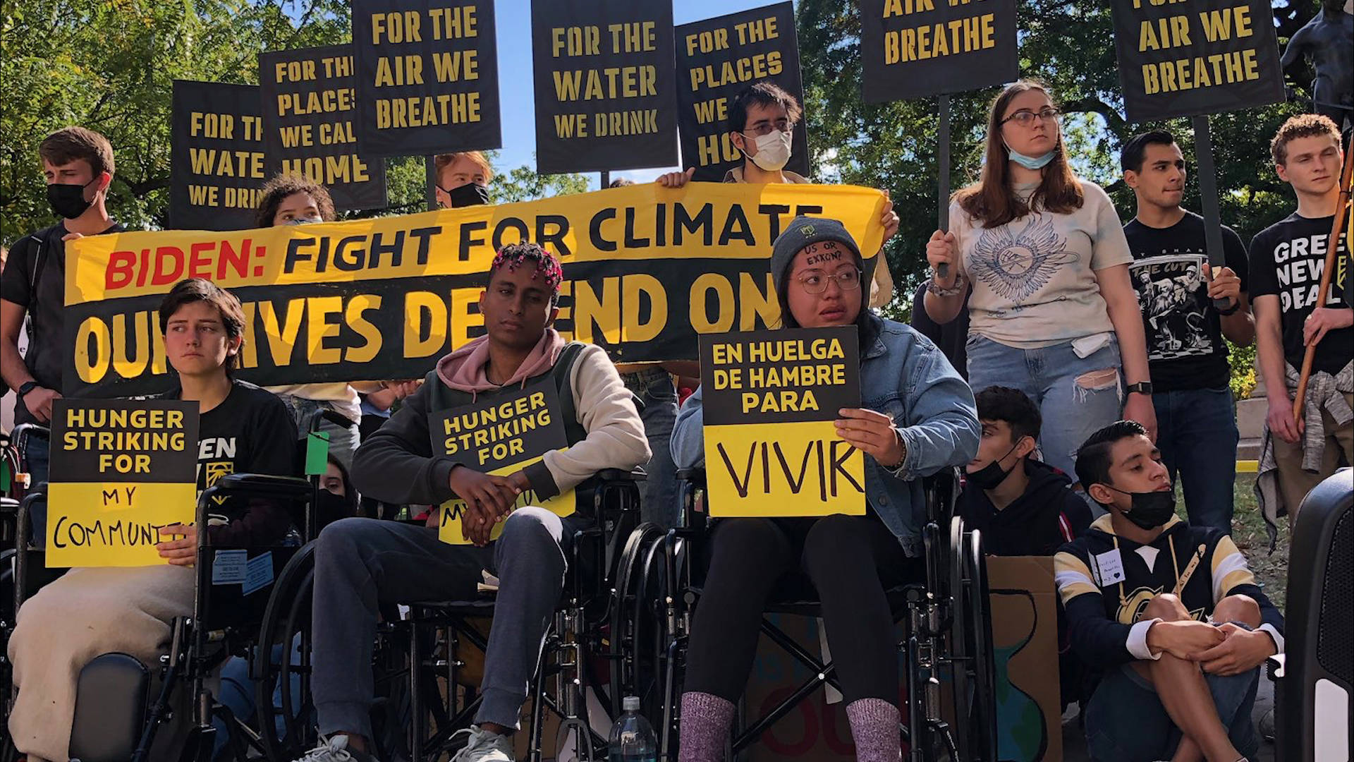 Hunger Striker Out of Hospital Demands Biden Keep All Climate ...
